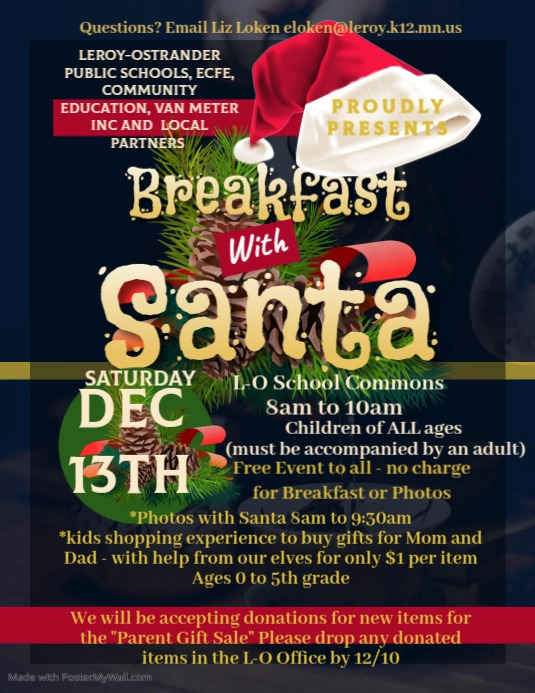 Breakfast with Santa Flyer | PosterMyWall