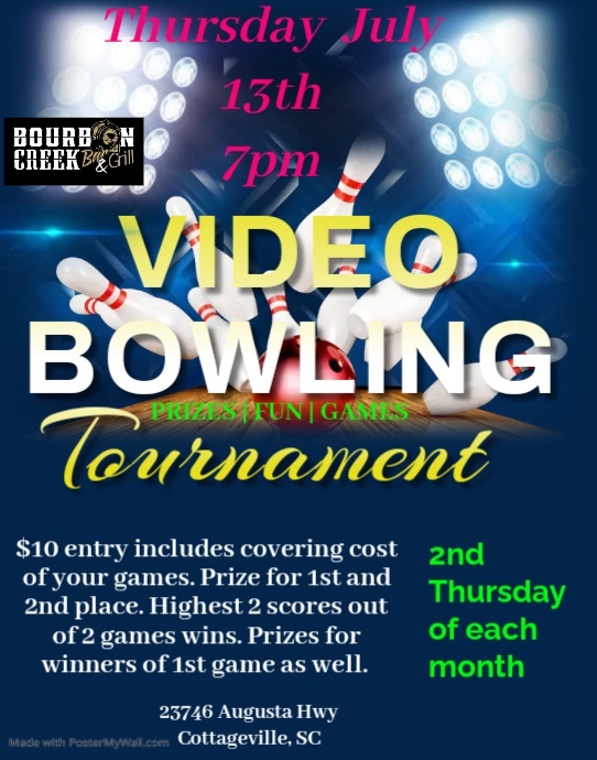 Bowling Tournament Flyer Template | PosterMyWall