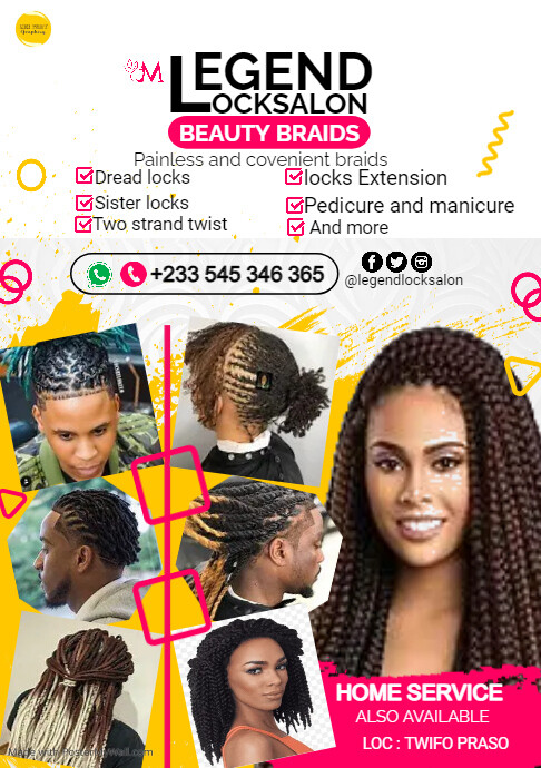 Copy of braids flyer | PosterMyWall