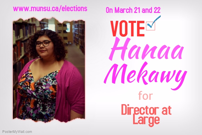 Vote Hanaa Mekawy for Director at Large | PosterMyWall