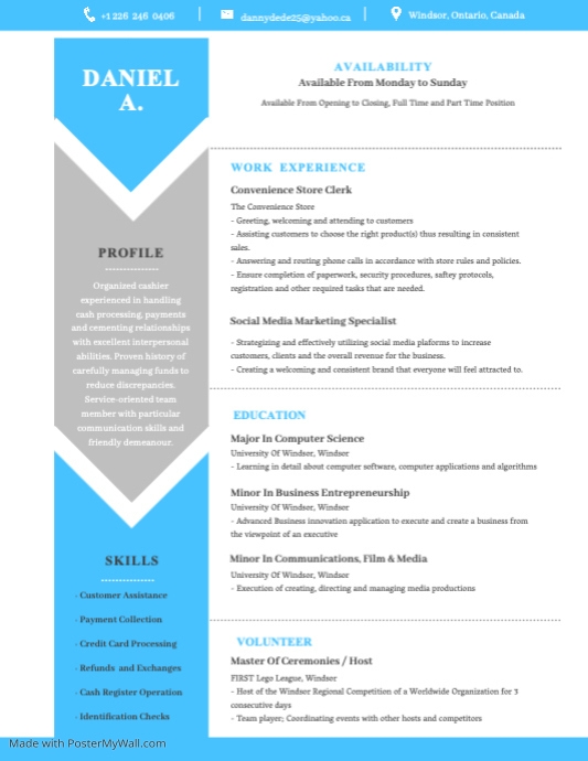 Copy of Hotel Concierge / Receptionist | PosterMyWall