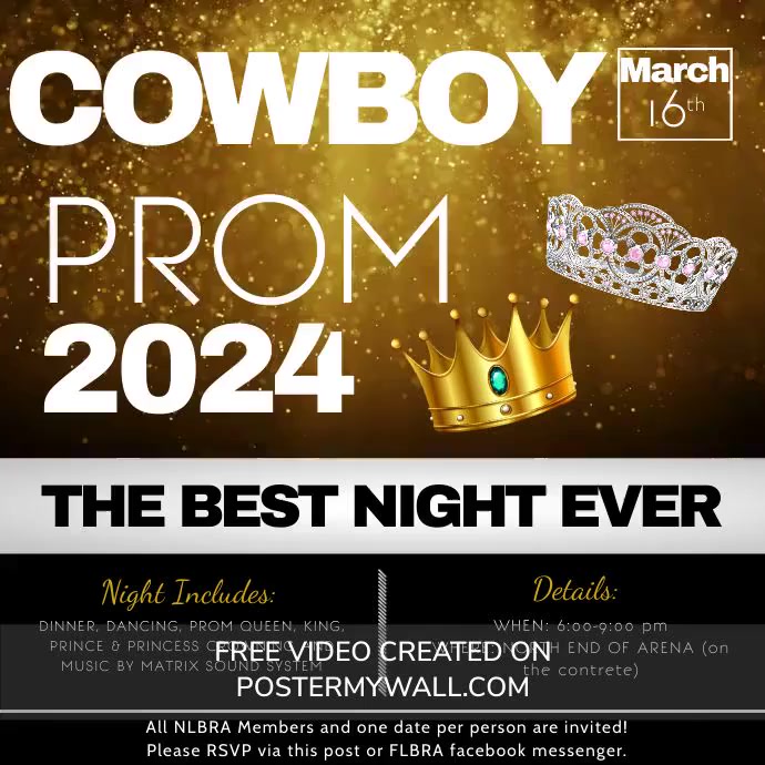 Black and Gold Prom Night Invitation Square V | PosterMyWall