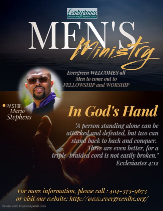 Men's Fellowship Flyer | PosterMyWall