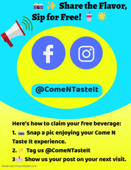 Follow Us on Social Media Flyer | PosterMyWall