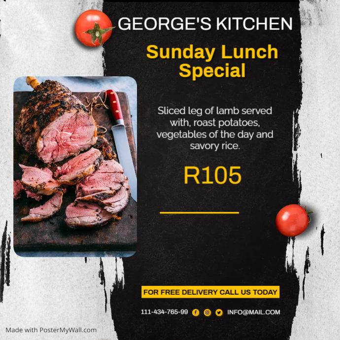 Today's Special menu | PosterMyWall