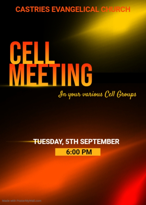 Copy of cell meeting | PosterMyWall