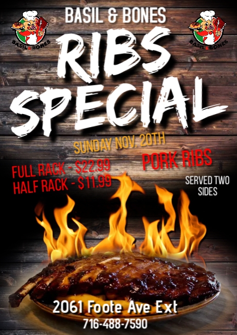 Ribs Night | PosterMyWall