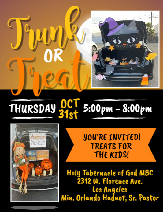 halloween, drive-thru trick or treat | PosterMyWall