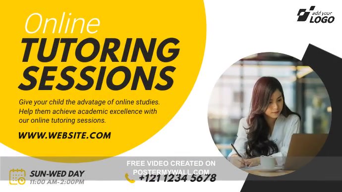 Online Tutor Ad | PosterMyWall