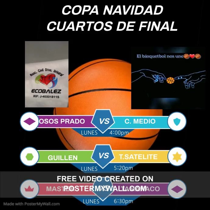 Copy of Copie de BASKETBALL FIXTURES SCHEDULE | PosterMyWall
