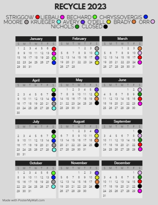 Copy of mini printable calendar card 2023 | PosterMyWall