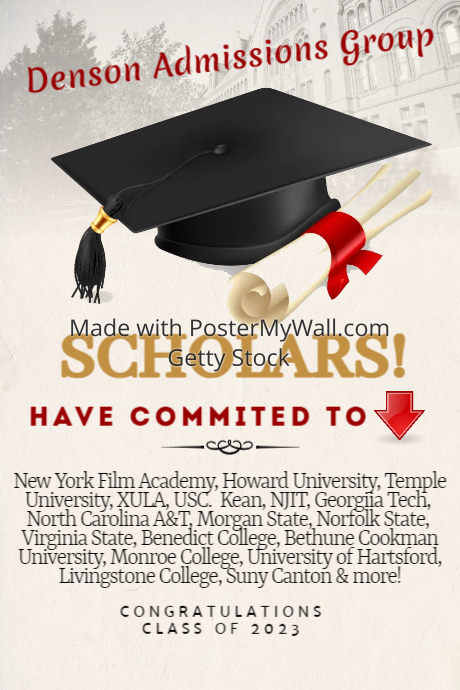 Grad cap virtual graduate party banner | PosterMyWall