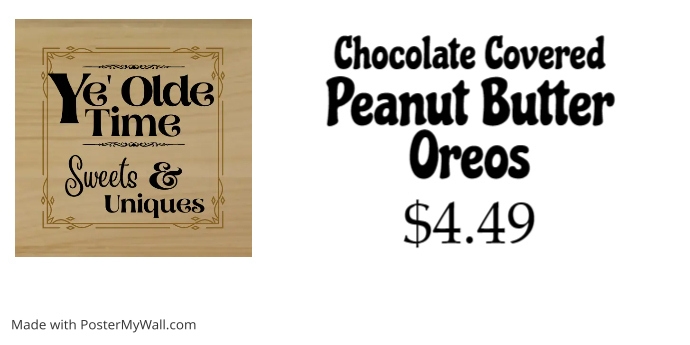 Choco Cover PB Oreos | PosterMyWall