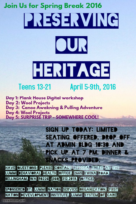 Preserving Our Heritage: Spring Break 2016 | PosterMyWall