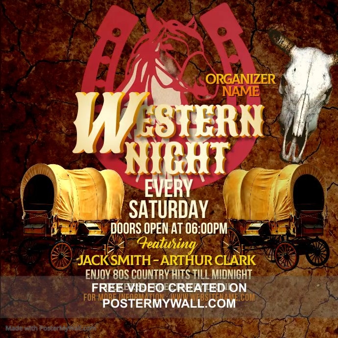 Western Night Instagram Post | PosterMyWall