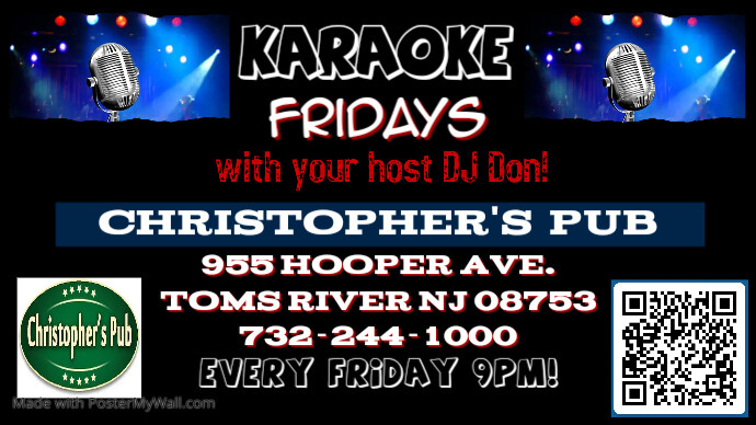 Christopher's Pub | PosterMyWall