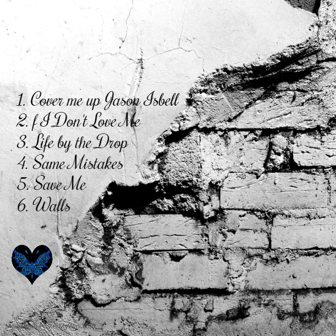 Brick Wall Grunge B&W Music CD Cover Art | PosterMyWall