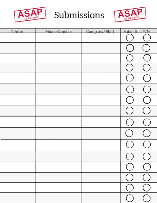 Daily Log Sheet | PosterMyWall