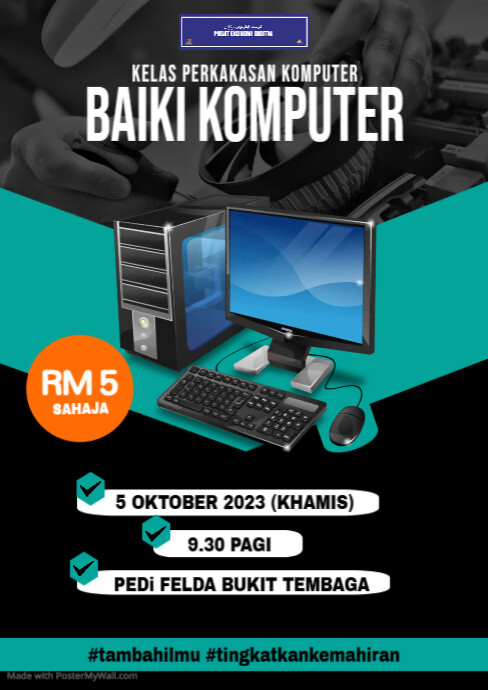 Copy of computer repair flyer | PosterMyWall