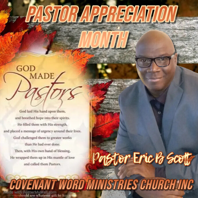Pastor Appreciation Month | PosterMyWall