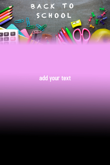 Back To School - Purple Template | PosterMyWall