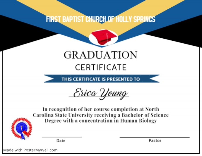 Copy of Copy of Graduation Certificate Printable Template | PosterMyWall