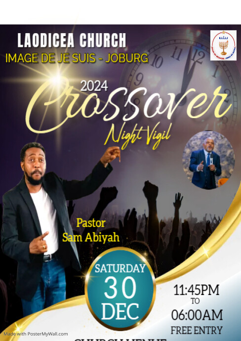 crossover church service flyer | PosterMyWall