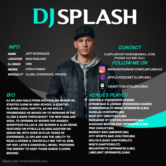 Copy of Copy of Dark DJ Bio Press Kit Instagram Template | PosterMyWall
