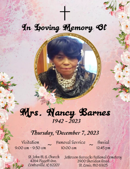 death announcement flyer template | PosterMyWall