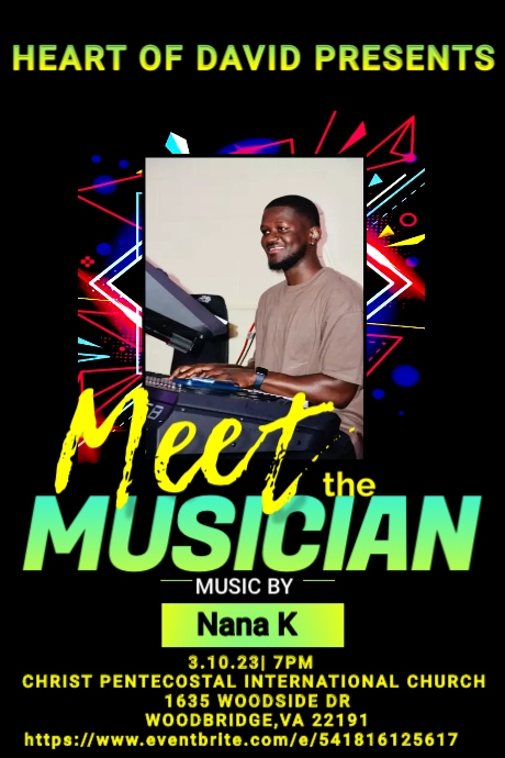 Meet the Musician "Nana K" | PosterMyWall