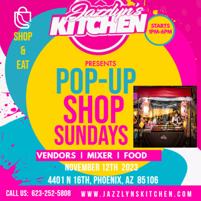 Pink Womens Vendor Pop Up Shop Instagram Post | PosterMyWall