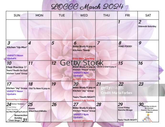 Copy of March 2024 calendar planner | PosterMyWall