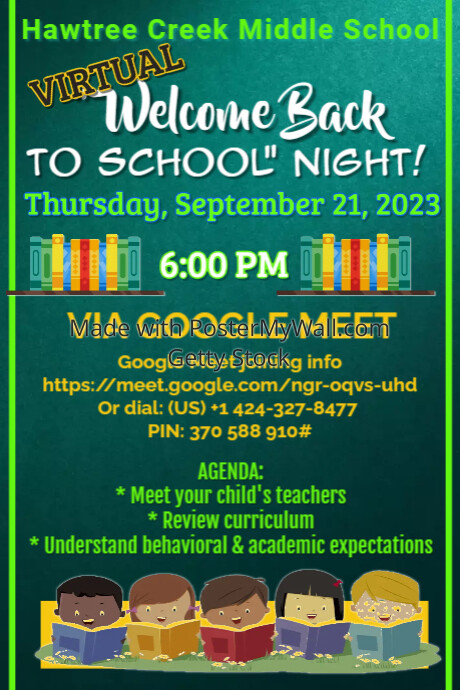 Copy of Back to School Night Poster | PosterMyWall