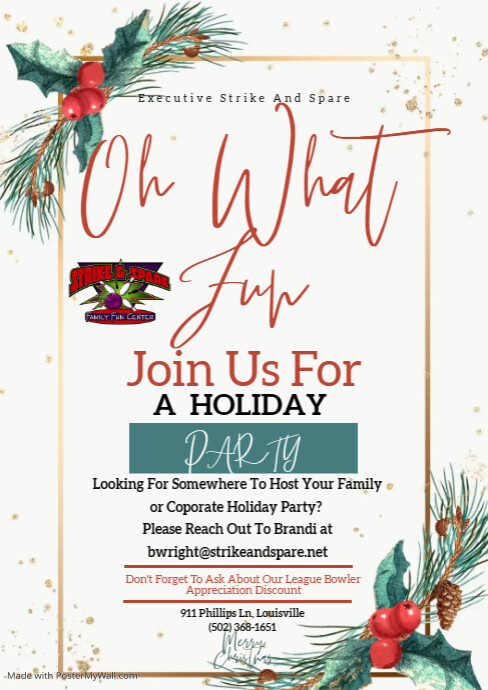 CHRISTMAS HOLIDAY event flyer template | PosterMyWall