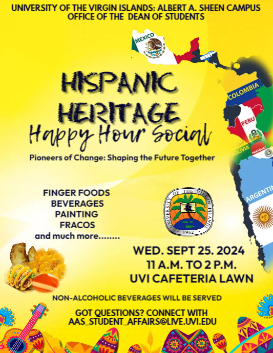 Hispanic Heritage Month Happy Hour | PosterMyWall