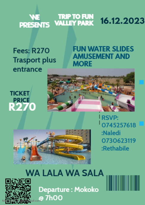 blue and white generic ticket party template | PosterMyWall