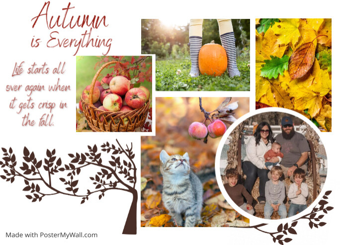 Autumn Moodboard Poster | PosterMyWall