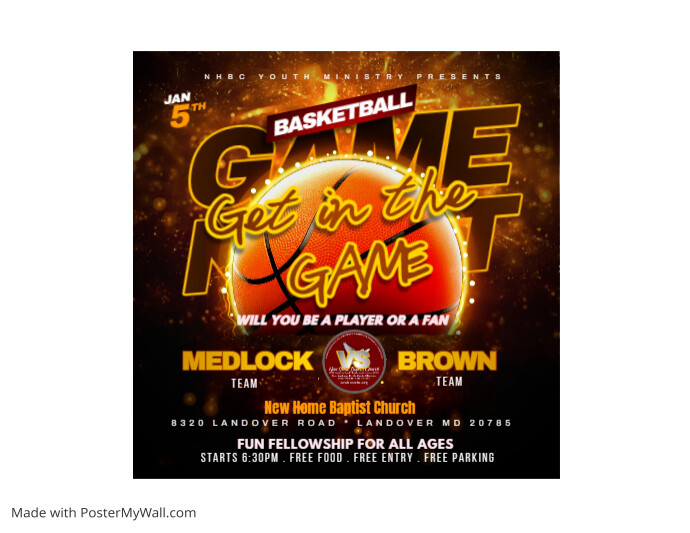 Copy of basketball game night 2024 | PosterMyWall