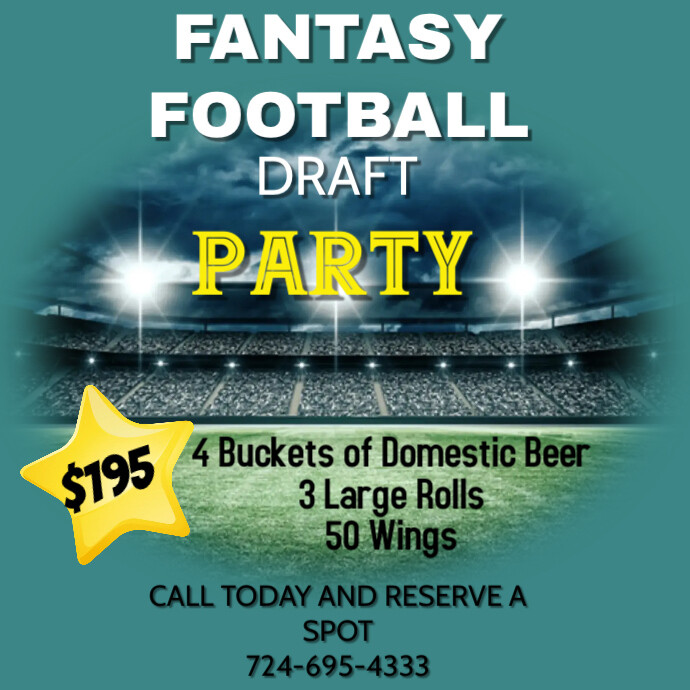 Copy of FANTASY FOOTBALL | PosterMyWall