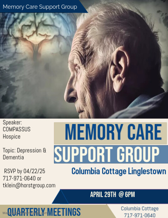 Memory Care Support Group | PosterMyWall