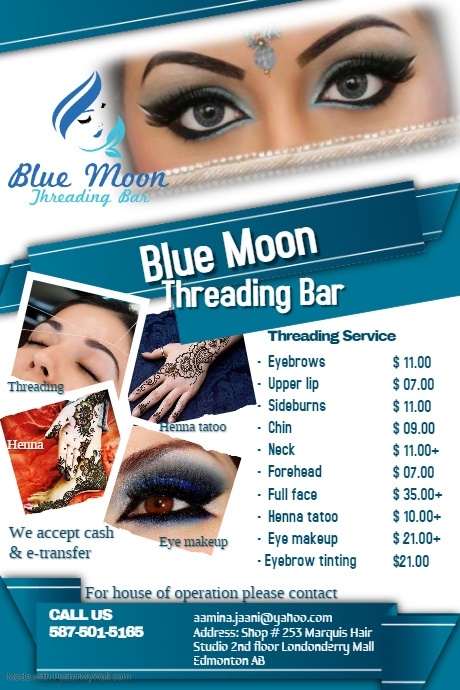 Beauty and Threading | PosterMyWall