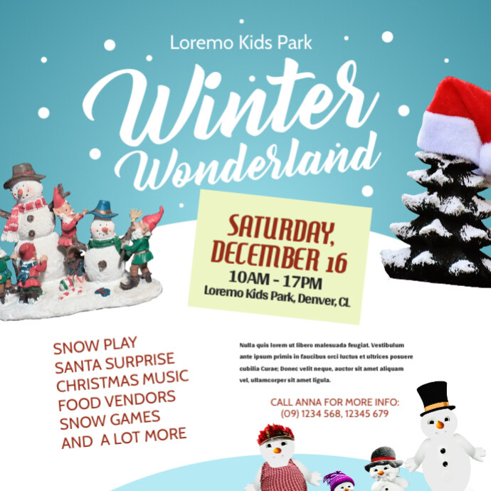 Copy of Winter Wonderland Instagram Post | PosterMyWall