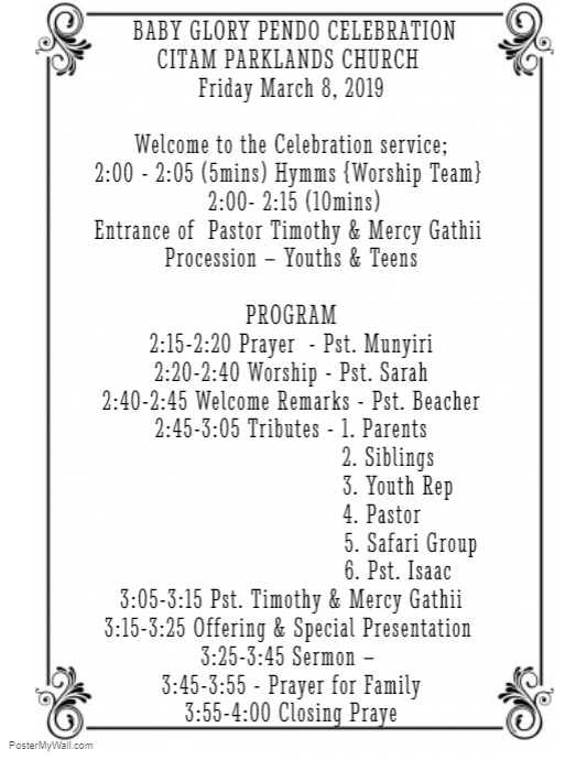 Copy of Birthday program | PosterMyWall