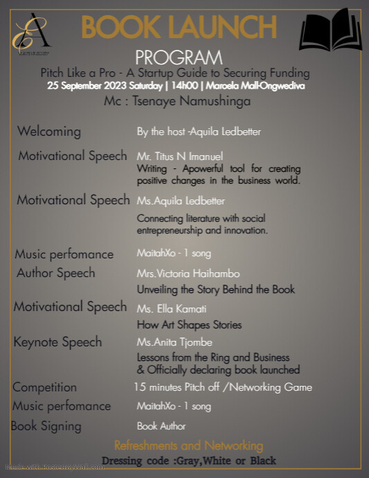 Free Graduation Program Template | PosterMyWall