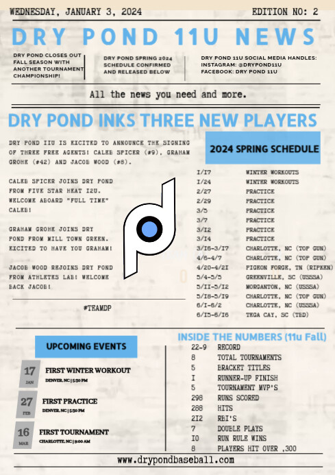 sports newsletter template | PosterMyWall