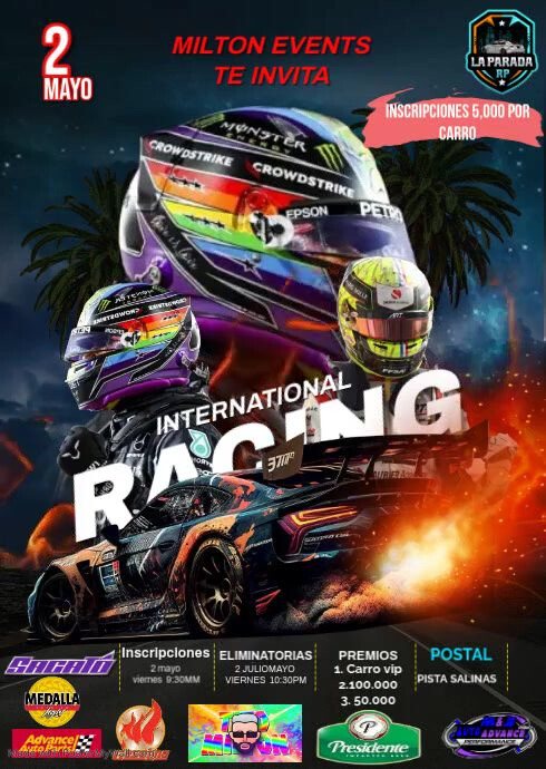 Car racing tournament video | PosterMyWall