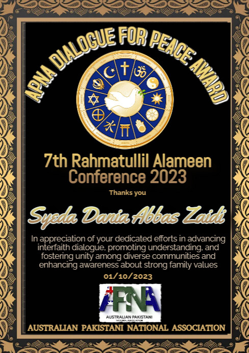 Syeda Dania Abbas Zaidi | PosterMyWall