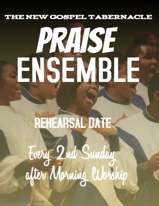 church choir day program concert event flyer | PosterMyWall