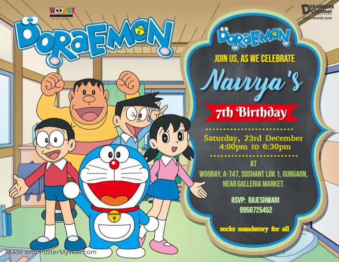 Copy of Doraemon | PosterMyWall