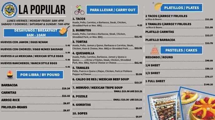 Copy of Digital display menu board template (1) | PosterMyWall